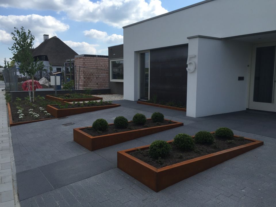 Corten Staal, voortuin | De Tuinen van Appeltern